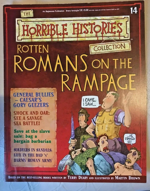 THE HORRIBLE HISTORIES Collection Magazine & Timeline #14 Rotten Romans ...