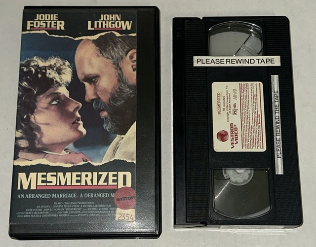 MESMERIZED VHS 1985 Jodie Foster John Lithgow Movie Video Hardshell ...