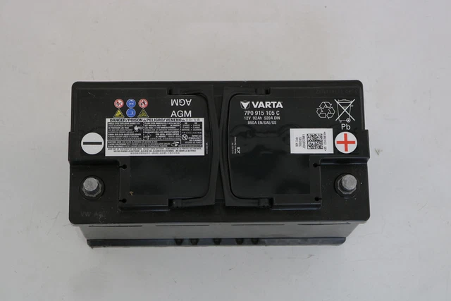 ORIGINAL VW AUDI Batterie Varta AGM 12V 92AH 520A 7P0915105C battery ...