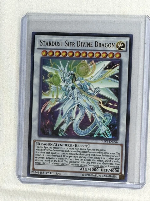STARDUST SIFR DIVINE Dragon Ultra Rare 1ère édition SHVI-EN096 Yugioh comme neuf EUR 2,72 ...
