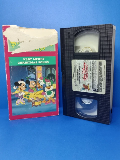 VHS DISNEY SING Along Songs Very Merry Christmas Songs 657 RARO TESTATO ...