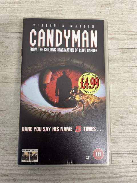 RARE COLLECTIBLE CANDYMAN VHS Video 1992 Horror Good Condition Virginia ...