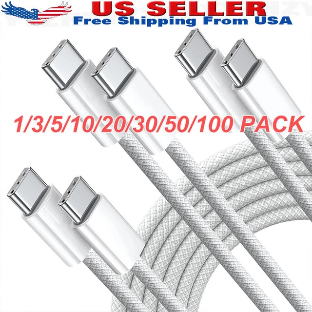 FOR IPHONE 15 Pro Max USB-C to USB-C Cable Fast Charger lot Type C ...