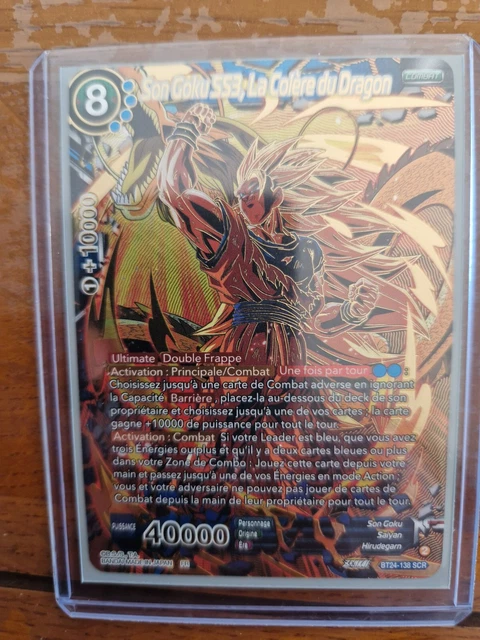 CARTE DBZ DRAGON Ball Super Broly Son Goku SS3 : La colère du Dragon - Neuve EUR 70,00 - PicClick FR
