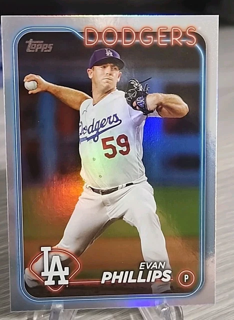 EVAN PHILLIPS 2024 Topps Series 2 pellicola arcobaleno #569 Los Angeles ...