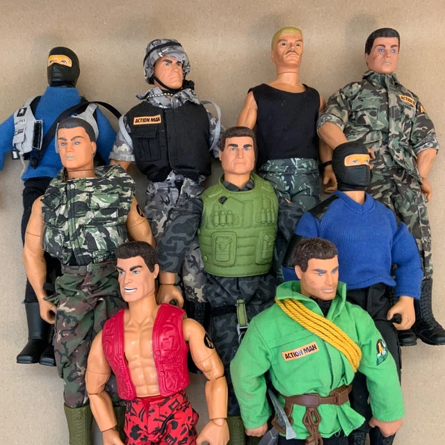 HASBRO ACTION MAN Figures Dolls x 9 Assorted Bundle Job Lot 1990’s £9. ...