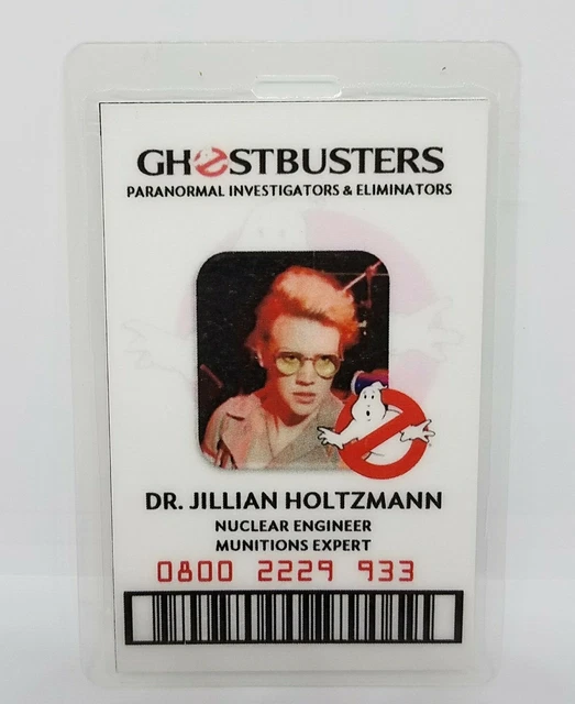 GHOSTBUSTERS IDENTIFICATION BADGE - Dr.Jillian Holtzmann Cosplay ...