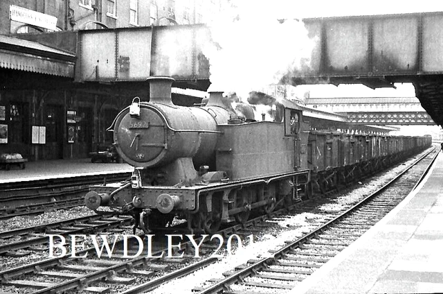 NEGATIVE 35MM GWR 5692 ON COAL TRAIN THROUGH NEWPORT STATION S/WALES ...
