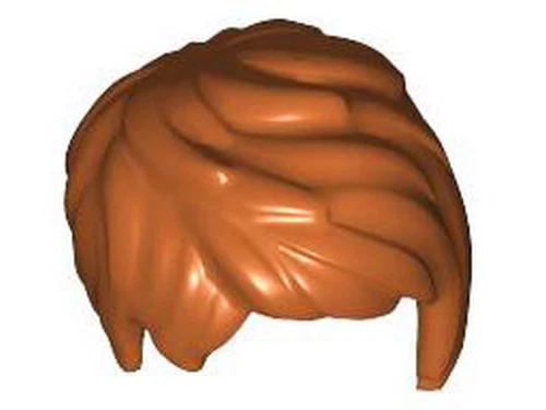 LEGO 37823 DARK ORANGE Minifigure, Hair Female Short Tousled with Side ...