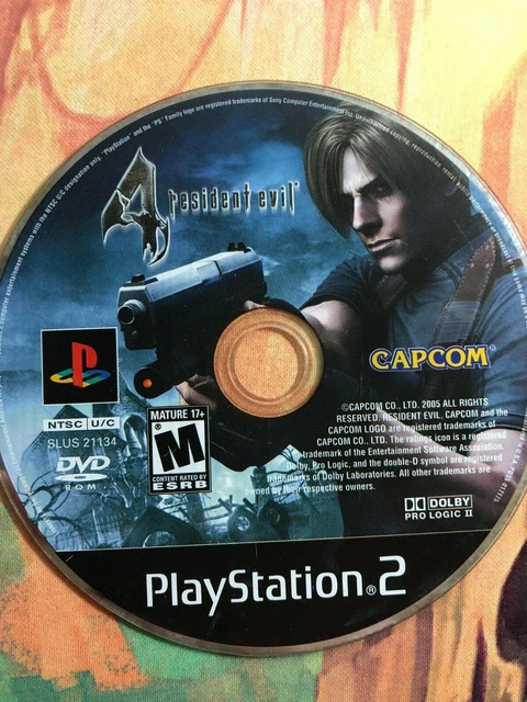 RESIDENT EVIL 4 - PlayStation 2 PS2 - Disc Only - Capcom - Tested ...