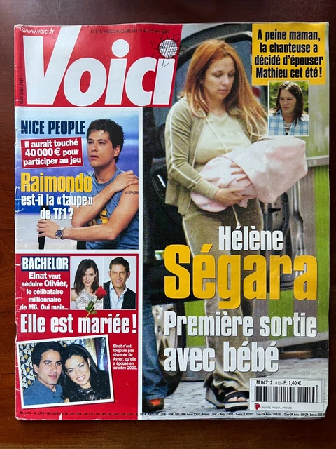 B)VOICI DU 19/05/2003; Hélène Ségara maman/ Nice People/ Bachelor/ Mick ...