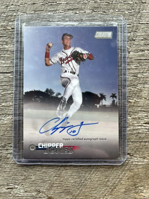 TOPPS 2023 STADIUM scba-cj Club Chipper Jones On Card Auto Atlanta ...
