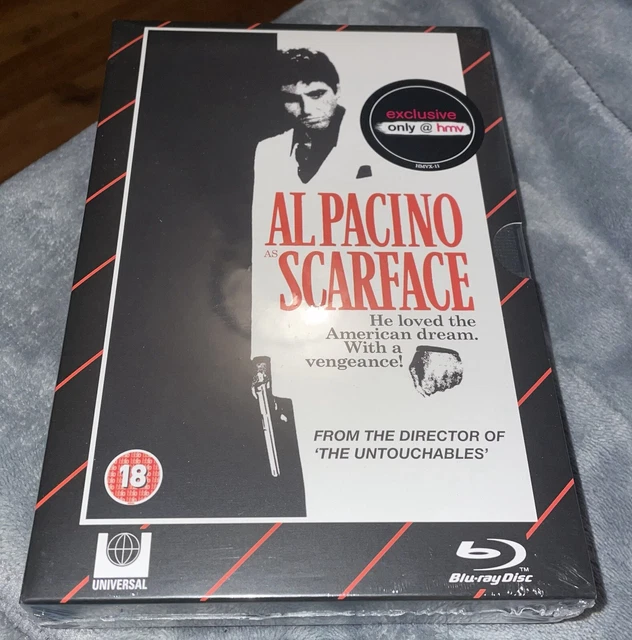 SCARFACE BLURAY HMV Exclusive VHS Range New Sealed EUR 11,84 - PicClick IT