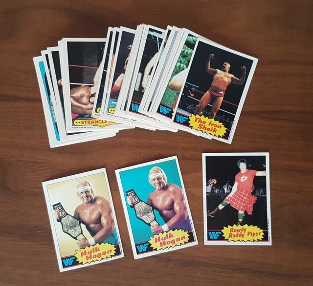 RARE WWF 1985 Scanlens Wrestling Card Set Australian Versio Hulk Hogan ...