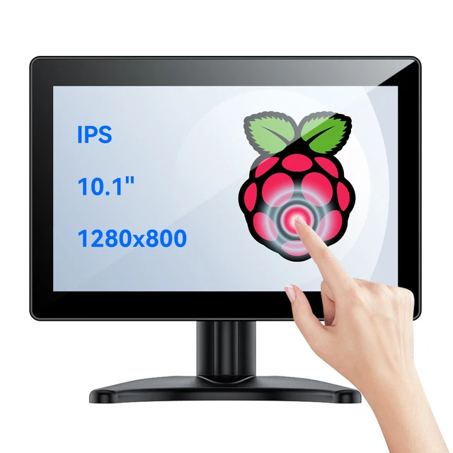 EYOYO 10INCH RASPBERRY Pi Touch Screen Small VGA AV HDMI Portable IPS ...