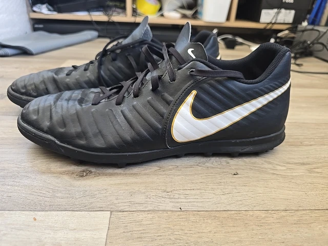 NIKE TIEMPO X Rio IV TF black Football Astro turf indoor trainers Size ...