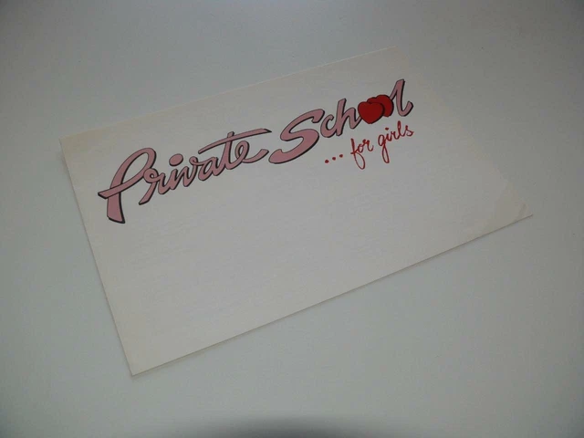 PRIVATE SCHOOL ~ Phoebe Cates / Betsy Russell ~ Original Press Kit ...