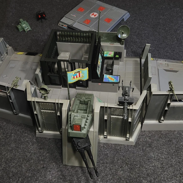 VINTAGE GI JOE (c. 1983) Headquarters Command Center, Base, Helipad ...