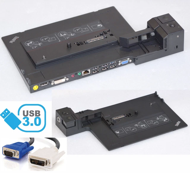 DOCKING STATION PORT Replicator IBM Lenovo ThinkPad USB 3.0 T410 T420 ...