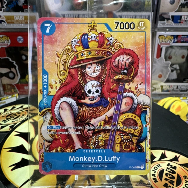 ONE PIECE CARD GAME - Monkey D Luffy - P-043 PROMO - CONVENTION ...
