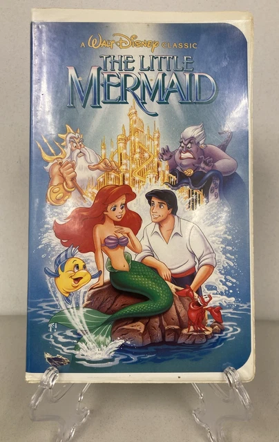 THE LITTLE MERMAID, Original Banned Cover Art, VHS (1989), Black ...