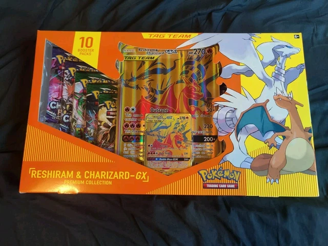 POKEMON RESHIRAM & Charizard GX Tag Team Premium Collection Box - New & Sealed £129.99 - PicClick UK