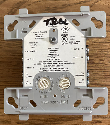 GAMEWELL-FCI AOM-2RF ADDRESSABLE Output Relay Control Module Fire Alarm ...