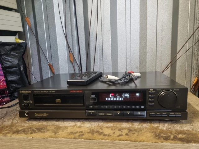 TECHNICS SL-P333 VINTAGE Japanese Hi-Fi CD player 4 DAC 18 BIT Optical ...