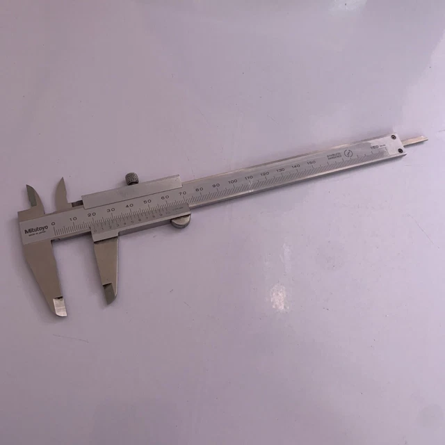 MITUTOYO VERNIER CALIPER 150mm 0.02 mm Resolution Metric Analog Made In ...
