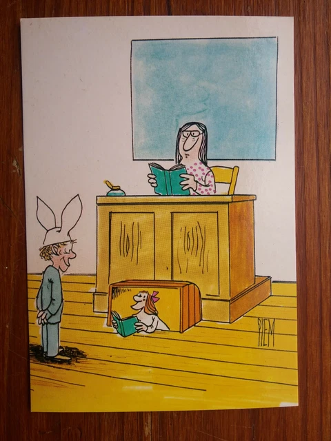 PIEM BONNET D'ÂNE humour Nouveaux cancres ecole carte postale postcard ...