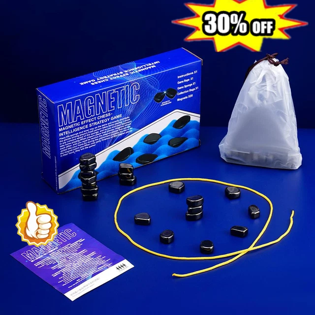 MAGNETIC CHESS GAME Magnet Board Game Fun Table To-p Magnet Game for ...