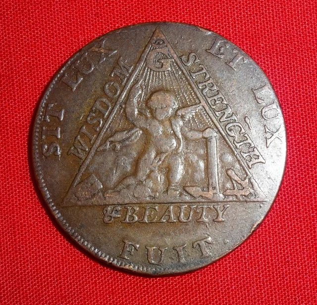 1790 PRINCE OF Wales Halfpenny Token / Coin - Masonic - Black Horse ...