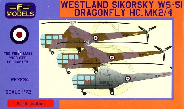 LF MODELLE 1/72 WESTLAND SIKORSKY WS-51 DRAGONFLY HC.Mk.2/4 ...