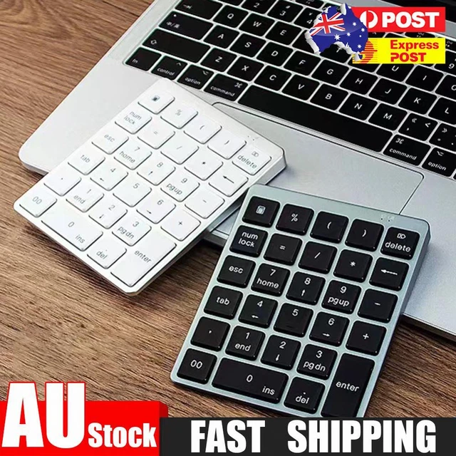 Numeric Keypad Numpad Rechargeable Bluetooth Compatible 28 Key External