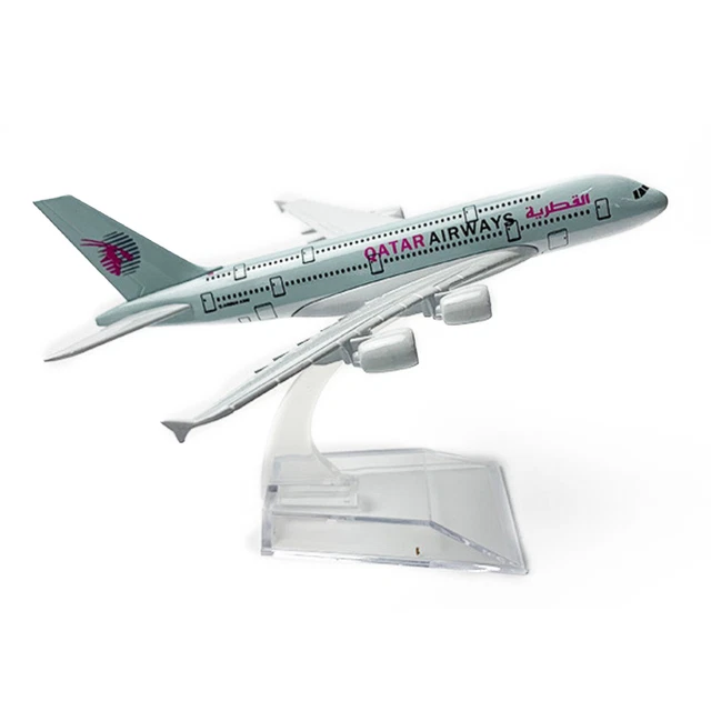 1/400 16CM A380 Qatar Airways Plane Model Alloy Diecast Aircraft ...