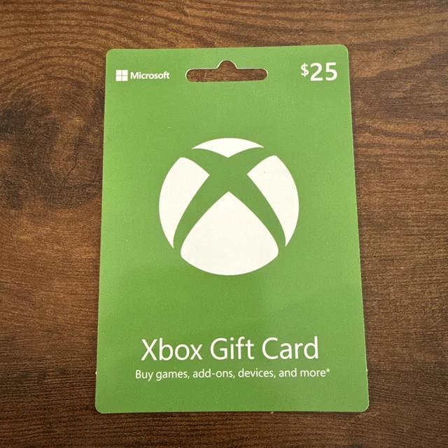 XBOX GIFT CARD $25 - Physical Card $23.99 - PicClick
