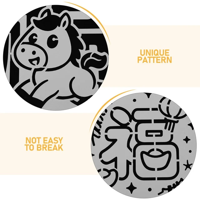 12 SHEETS DRAWING Template Reusable Spring Stencils Animal Templates ...