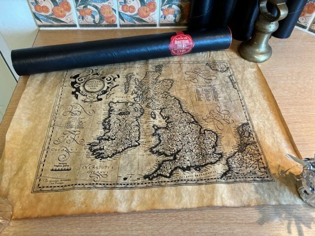 OLD MAP COMPANY - A Plan Of The British Isles - John Speed - 1595 ...