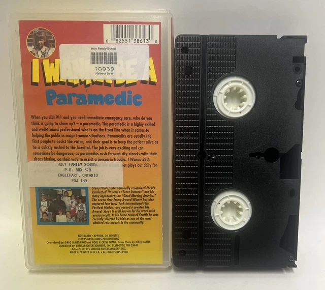 I WANNA BE a Paramedic (VHS 1995) Steve Pool, Real Life, Big City ...