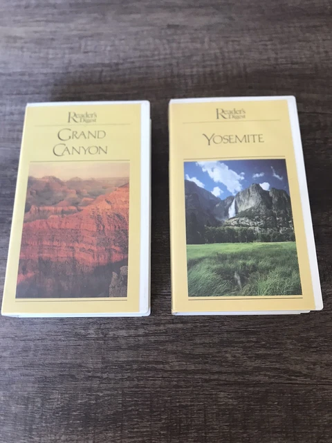 READER'S DIGEST VHS Video Tape Grand Canyon & Yosemite Bundle £4.00 ...
