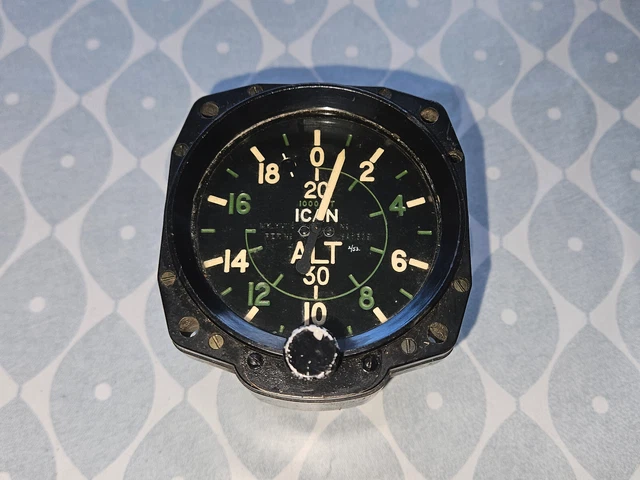 WW2 WWII RAF ICAN Lancaster Navigators Altimeter Aircraft Cockpit ...