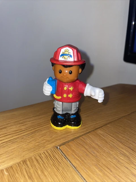 FISHER PRICE LITTLE People MICHAEL as FIREMAN Fire Fighter ~ Bendable ...