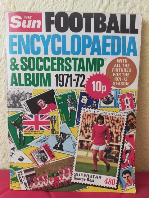 THE SUN FOOTBALL Encyclopaedia & Soccerstamp Album 1971-1972/ Complete ...