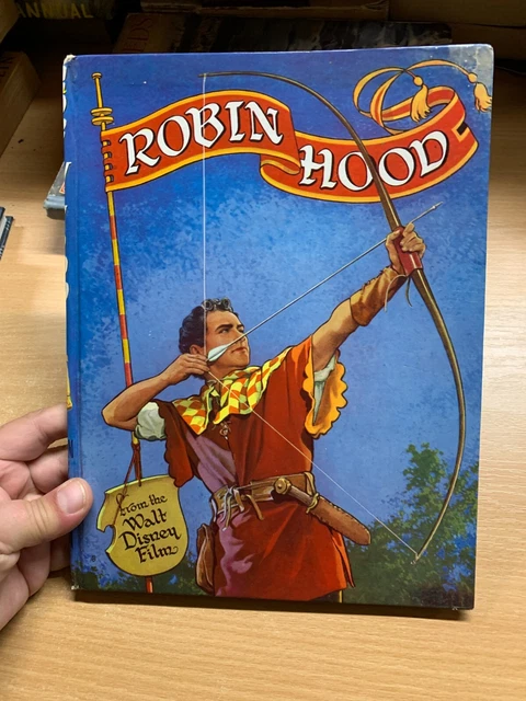 1952 &WALT DISNEY'S Robin Hood" Movie Adaptation Illustrated Hardback ...