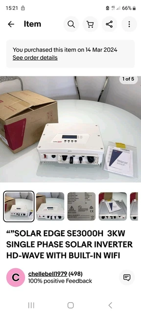 SOLAREDGE SINGLE PHASE Inverter HD WAVE TECH 3.0kw-SE3000 H £138.12 ...