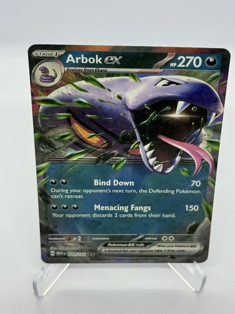 POKÉMON TCG ARBOK EX Scarlet & Violet-151 024/165 Holo Double Rare $10.00 - PicClick AU