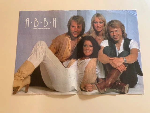 RARE ABBA TV times Centrefold Poster 1970’s $20.00 - PicClick AU