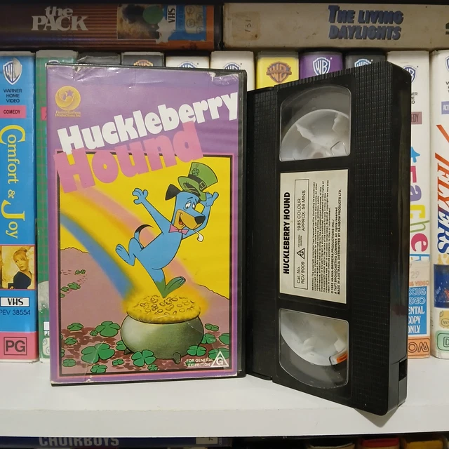 1985 HUCKLEBERRY HOUND- Hanna Barbera Vhs- Small Box- Rainbow Childrens ...