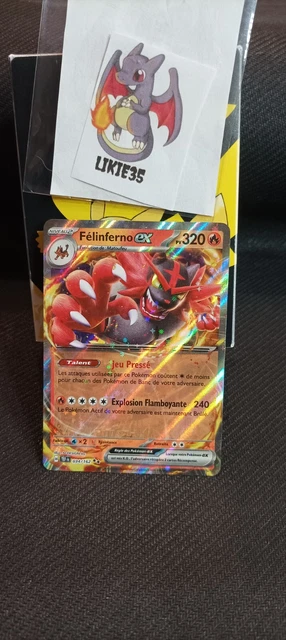 CARTE POKÉMON FÉLINFERNO Ex 034/162 Forces Temporelles Ultra Rare ...