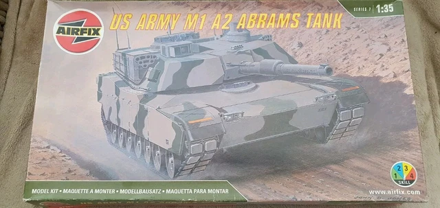 AIRFIX US ARMY M1 A2 ABRAMS TANK 1:35 scale £22.50 - PicClick UK